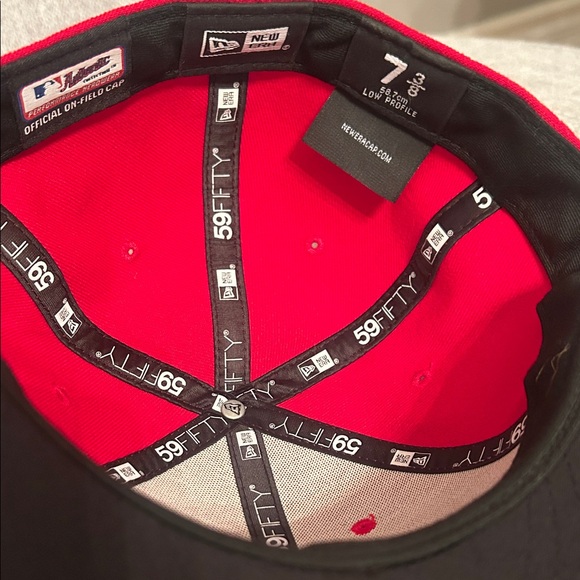 New Era | Accessories | Blue Jays New Era Black And Red 59fifty Cap ...